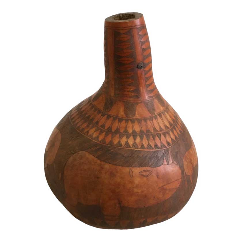 Antique Hand Carved Kenyan Calabash | Kenyan Artistry and Heritage ...