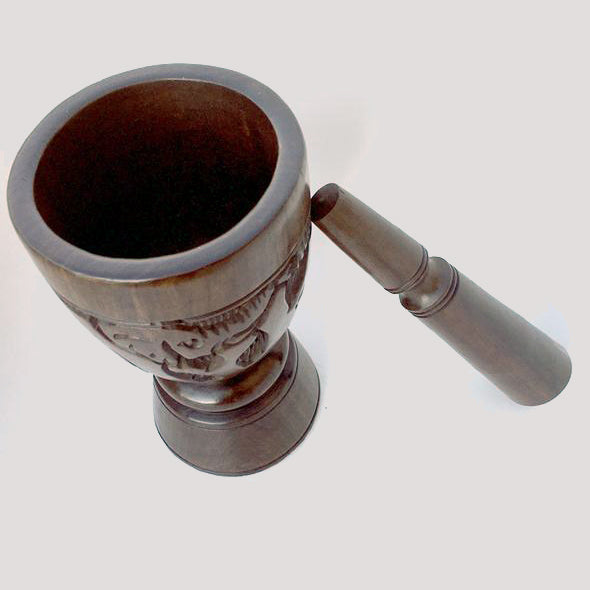 African wooden mortar and pestle set – Dilwana